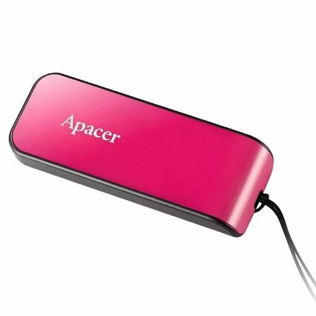 Память USB Flash 32 ГБ Apacer AH334 (AH334) розовый - выдвижной, пластик, USB 2.0, чтение - 15 Мб/с