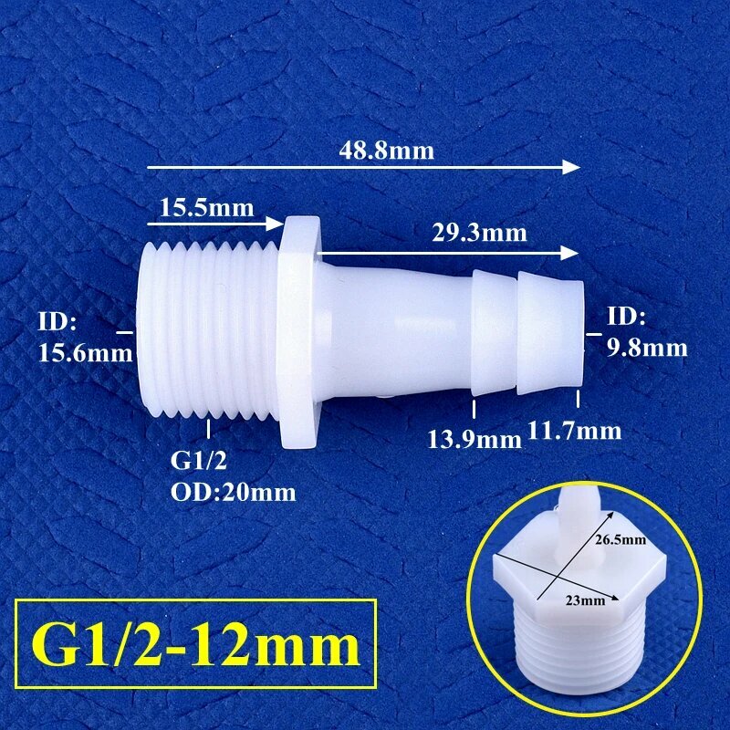 SgooHan PE пластиковый прямой адаптер для аквариумного насоса