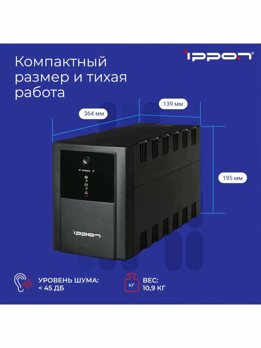 ИБП Back Basic 1500 900Вт 1500ВА черный