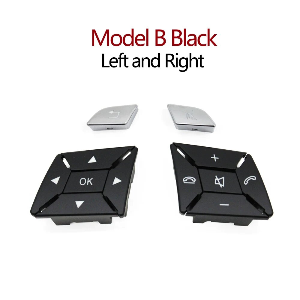 W204 W212 W218 Автомобильный руль управления меню переключателя крышки громкости для BENZ C GLK E A Class X204 W156 W246 2185400162, W204 Model B Black