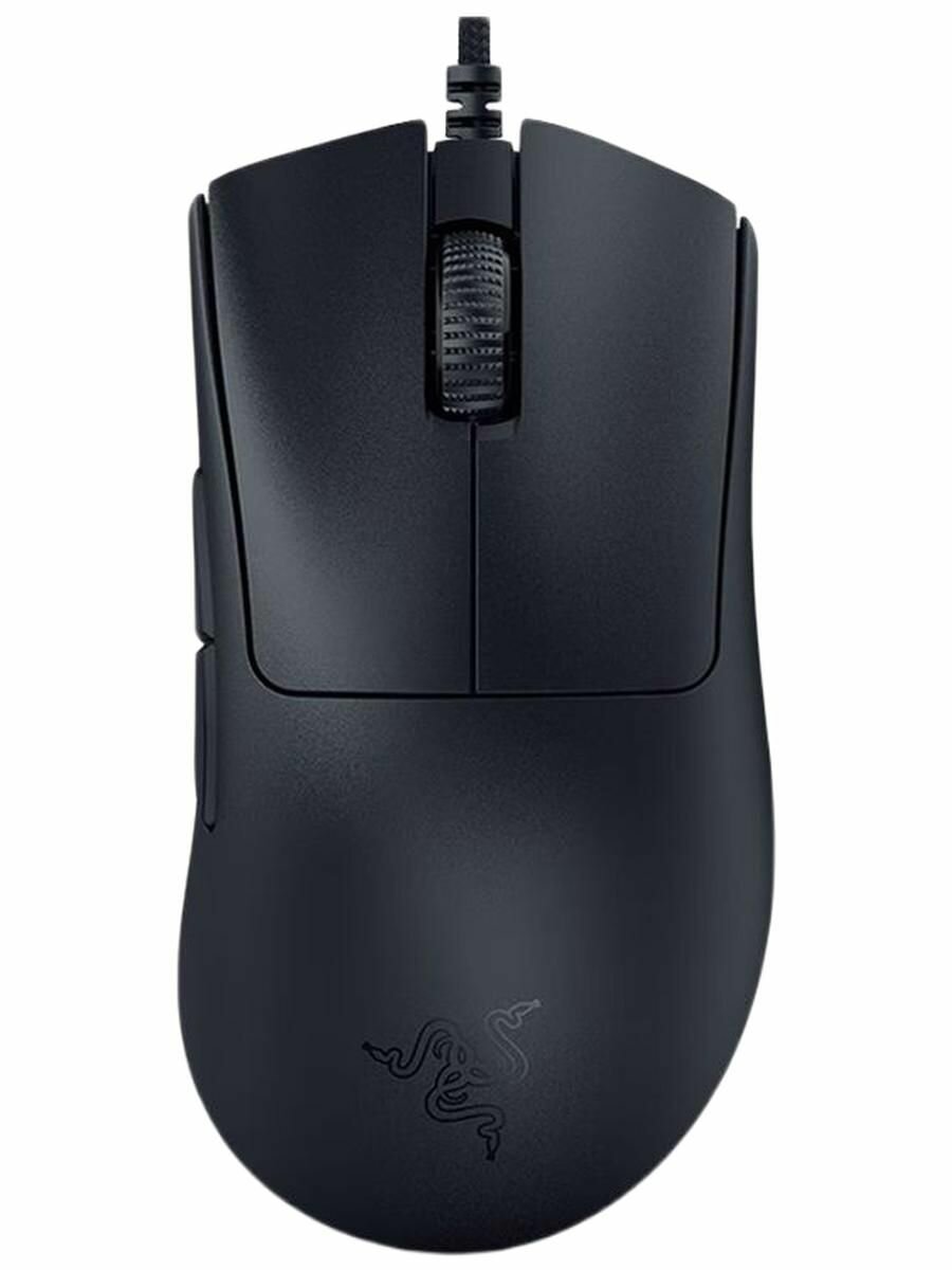 Игровая мышь проводная, черный матовый