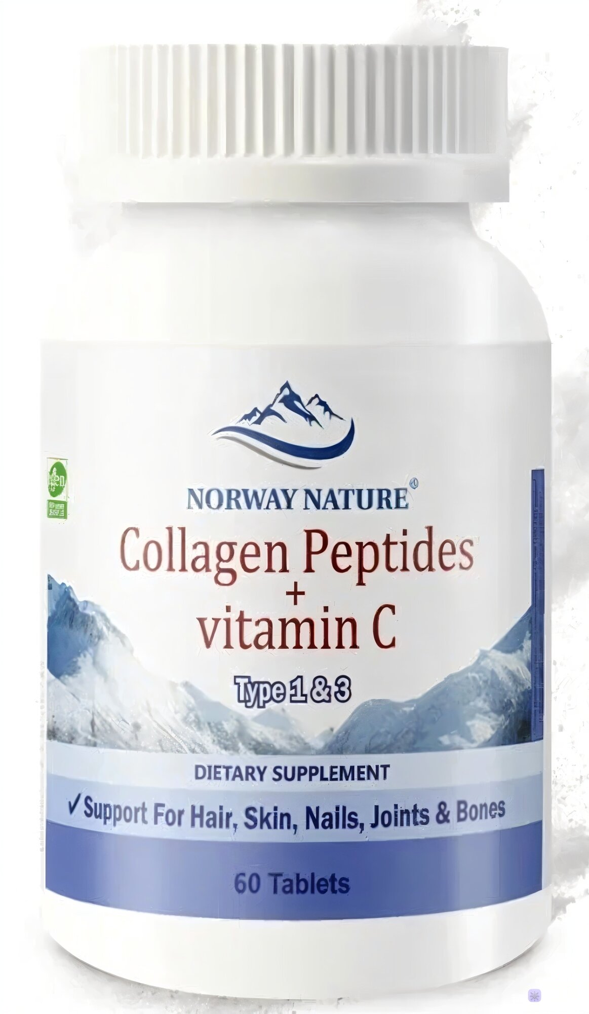 Коллаген Norway Nature Collagen, с витамином C, 750 мг, 60 таблеток