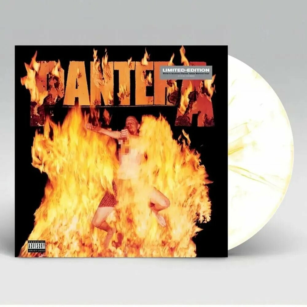 Виниловая пластинка Pantera - Reinventing The Steel, Limited Edition, White And Southern Flames Yellow Marbled vinyl New