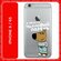 Чехол на Apple iPhone 6 / Айфон 6 с принтом "Чилловый парень белый", прозрачный