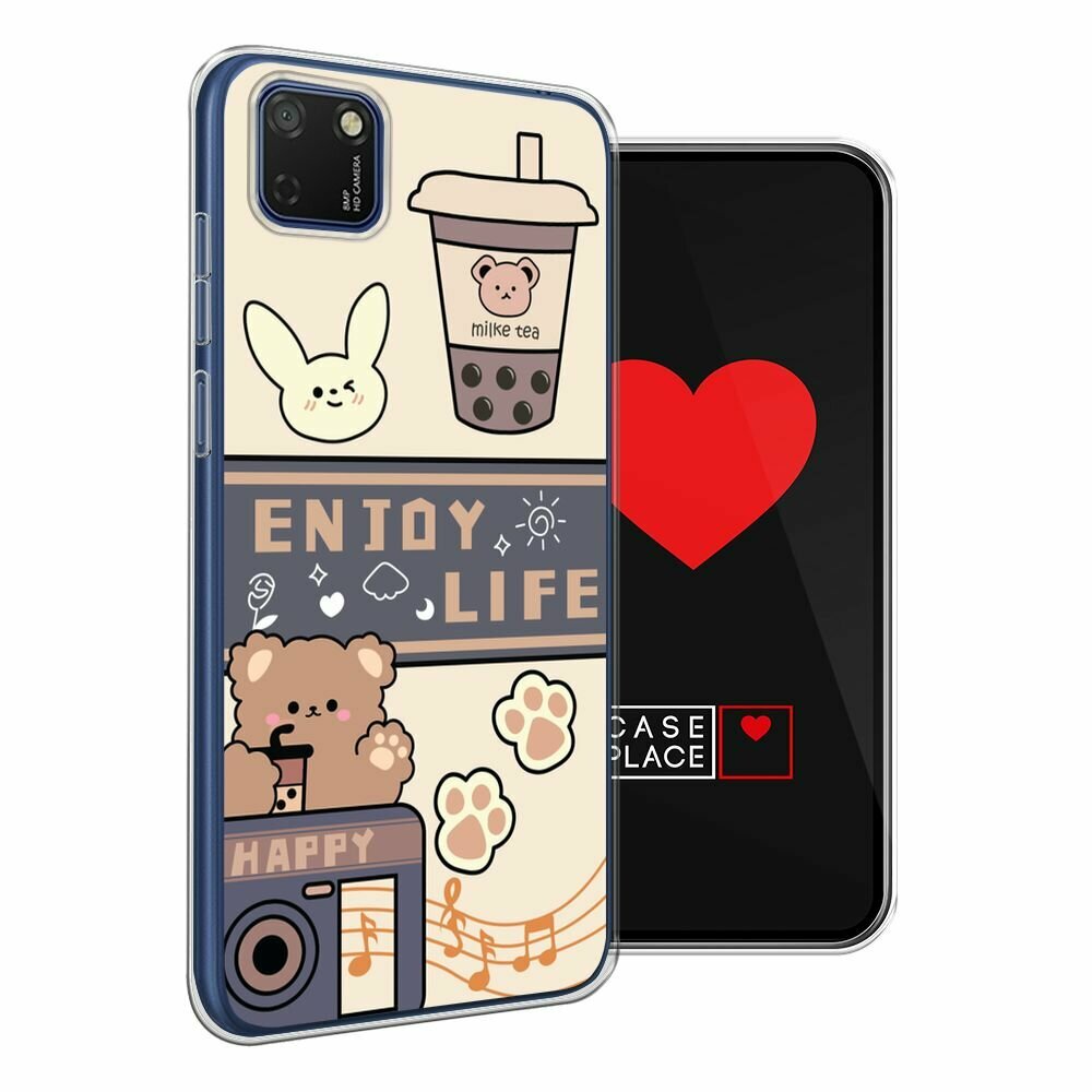 Чехол на Honor 9S/Huawei Y5p / Хонор 9S/Хуавей Y5p с принтом "Enjoy life 1" — фото 1