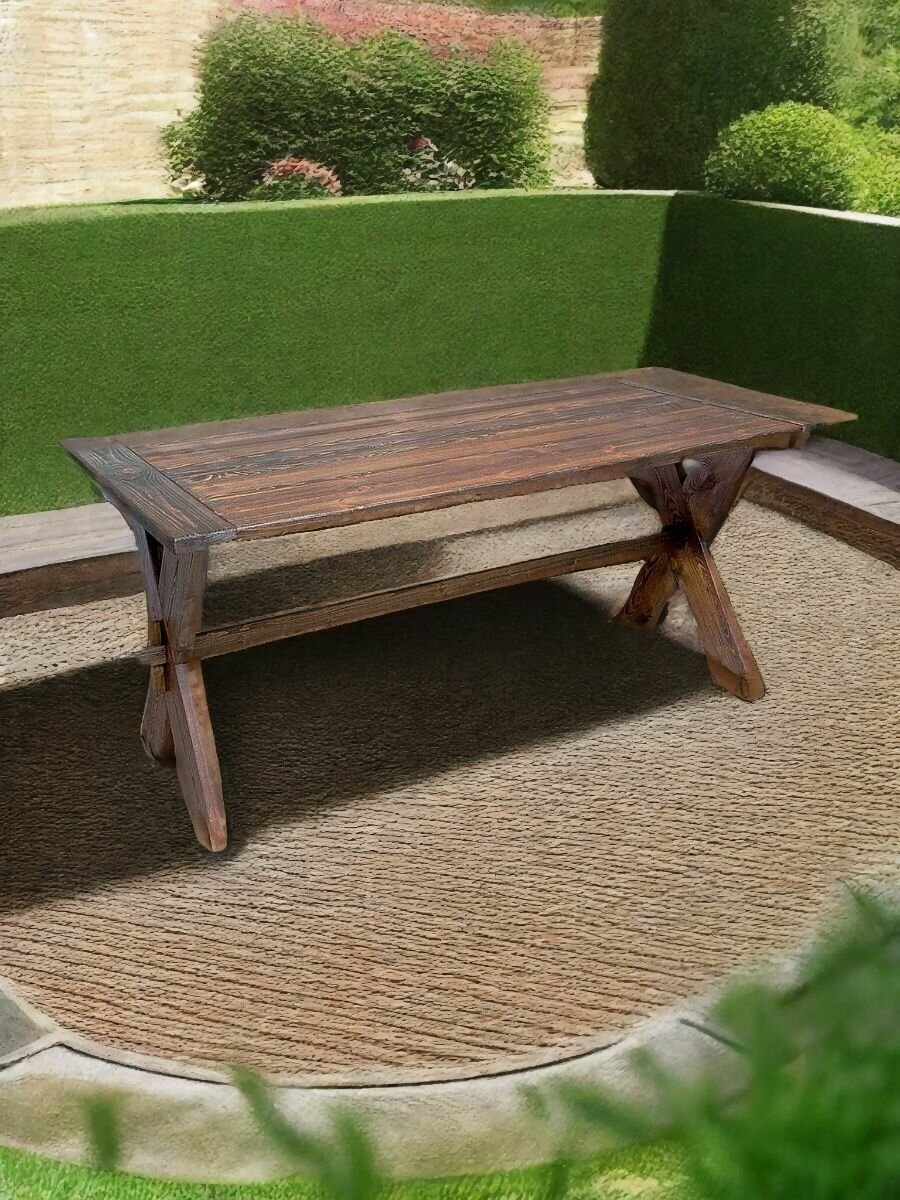 Стол обеденный Ирбея №10, 160х80 см. натуральное дерево, массив сосны