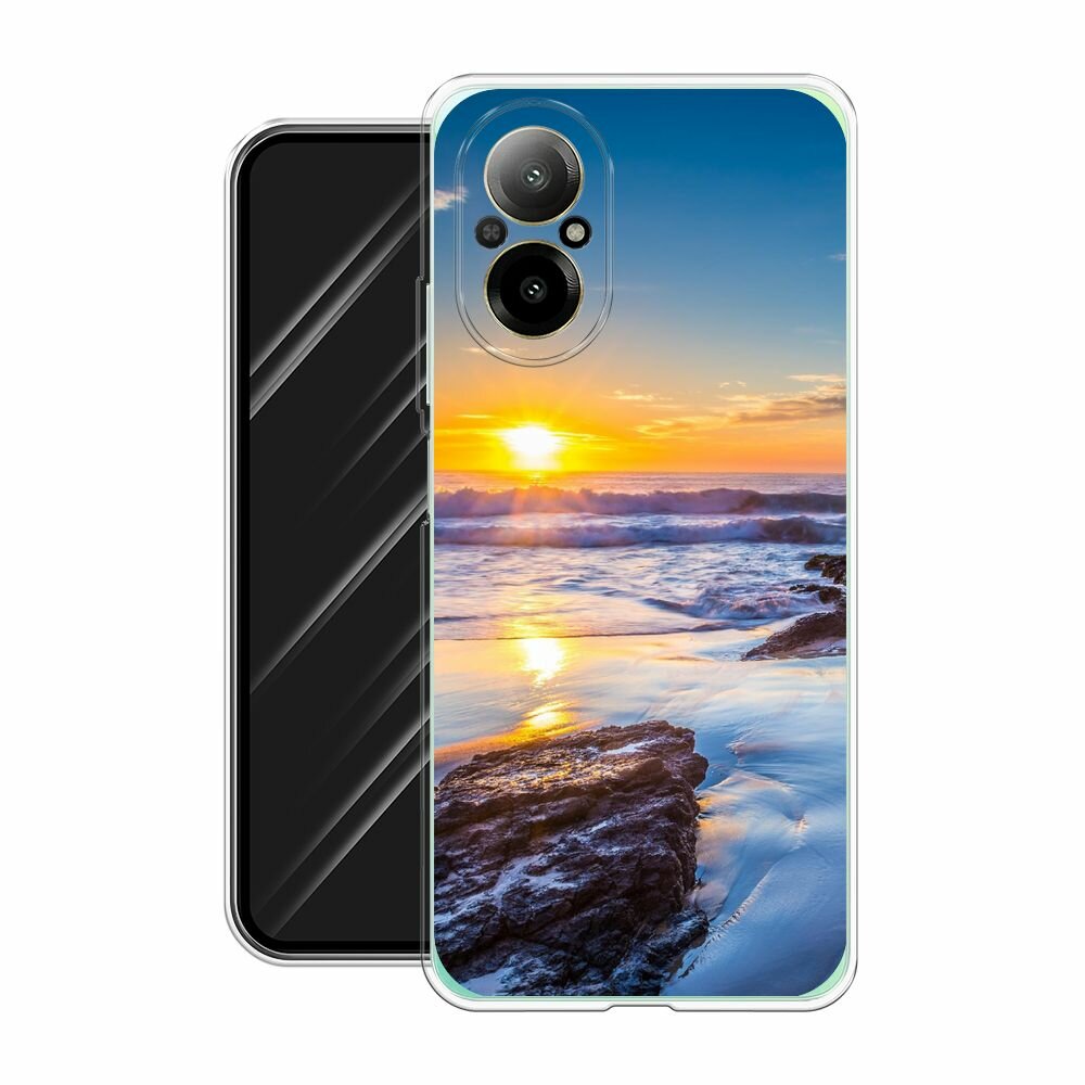 Силиконовый чехол на Realme C67 4G / Реалми C67 4G с принтом "Восход 6" — фото 1