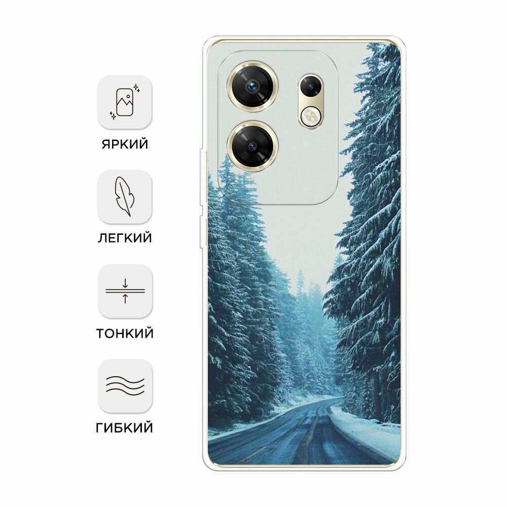 Чехол на Infinix Zero 30 4G / Инфиникс Зеро 30 4G с принтом Зима 9 — фото 1