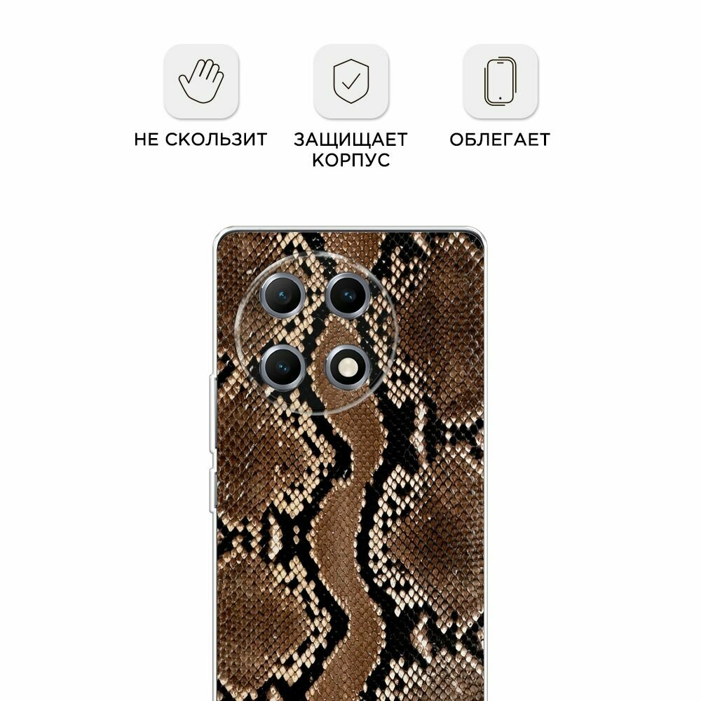 Чехол на Tecno Camon 30S / Текно Камон 30S с принтом Кожа питона — фото 1