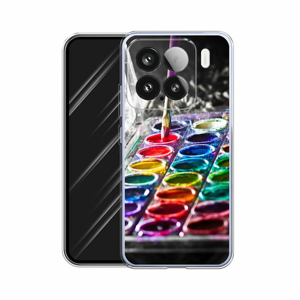 Силиконовый чехол на Xiaomi 15 / Сяоми 15 с принтом "Палитра красок" — фото 1