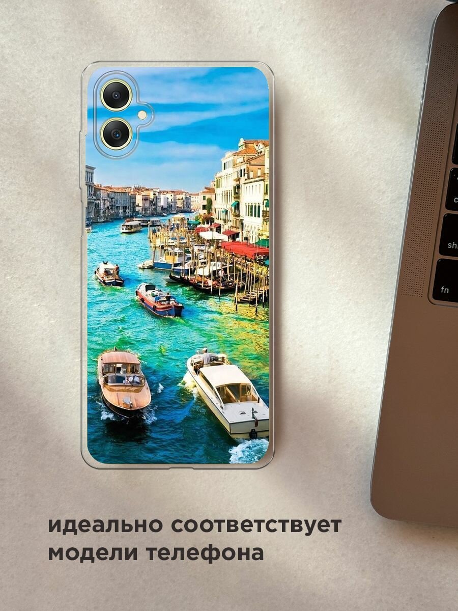 Чехол на Samsung Galaxy A06 / Самсунг Галакси А06 с принтом "Каналы Венеции" — фото 1