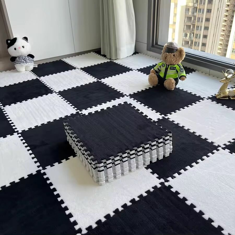 Напольный коврик из пенопласта, плюшевый ковер для сращивания 10шт