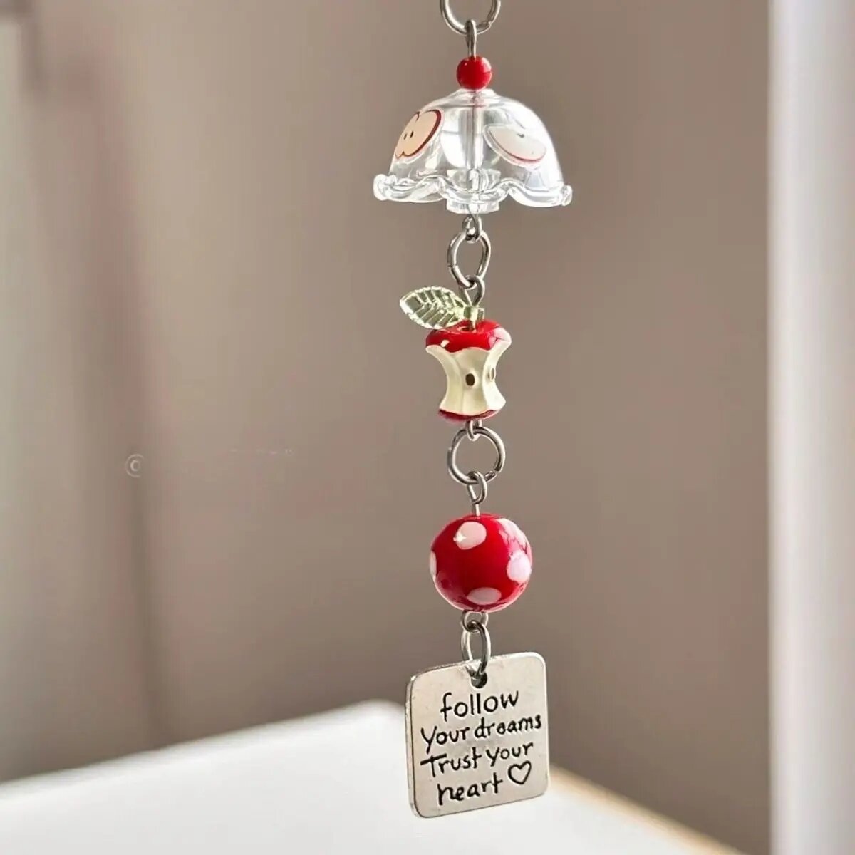 Подвеска для телефона в стиле ретро "Счастливый", сладкий фрукт, яблоко, подвеска-клипса