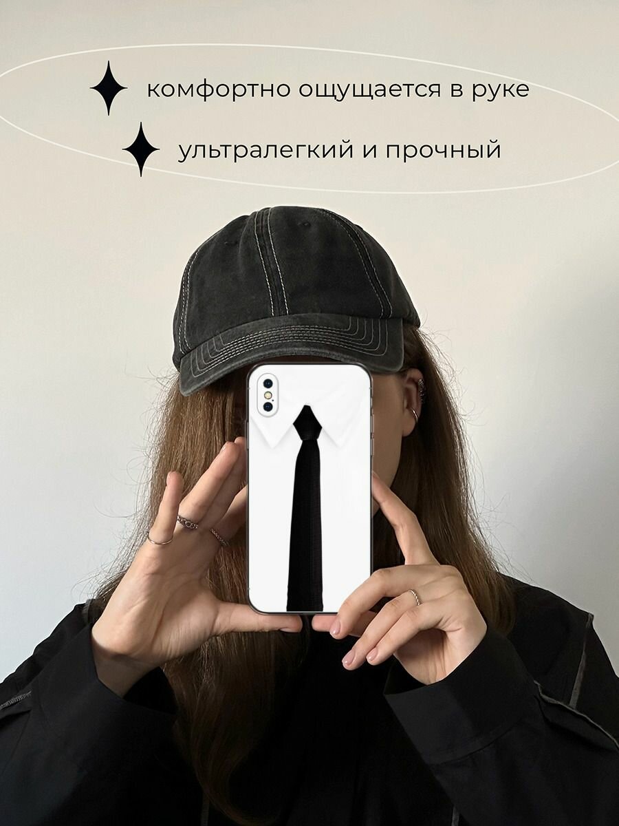 Чехол на Apple iPhone XS Max / Айфон XS Max с принтом "Галстук" — фото 1
