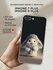 Чехол на Apple iPhone 7 Plus / Айфон 7 Плюс с принтом "Белый крольчонок в шапке"