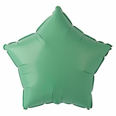 Воздушный шар GRABO "Звезда", без рисунка, Пастель Matte Green, 18 дюймов