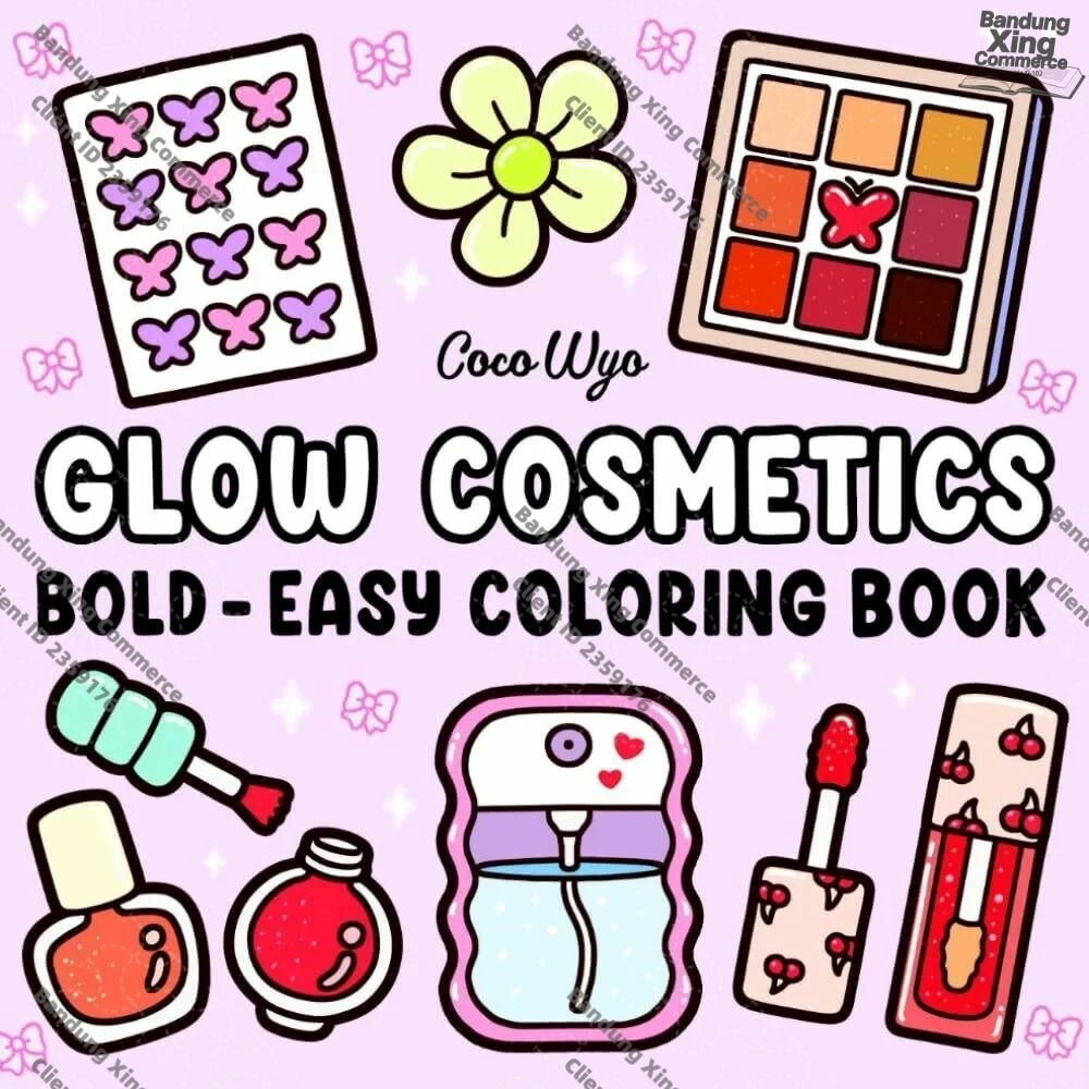 Раскраска антистресс для взрослых и подростков Coco Wyo -Glow Cosmetics 23