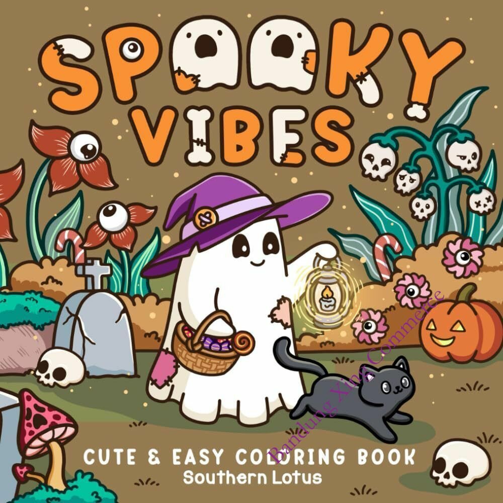 Раскраска антистресс для взрослых и подростков Coco Wyo -Spooky vibes 16