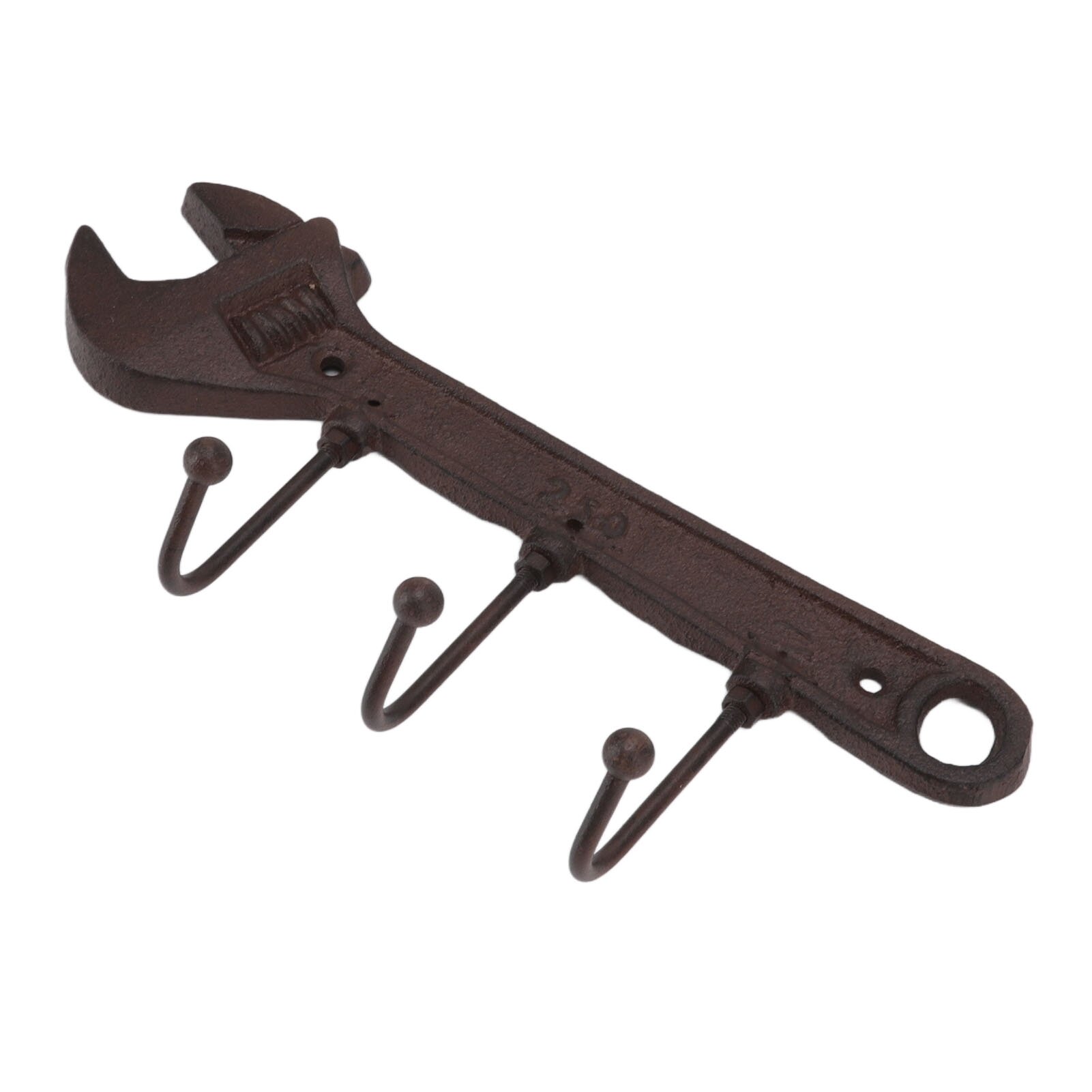 Крючок в индустриальном стиле, инновационные настенные декоративные чугунные крючки, вешалка для одежды, подвеска для бара, прихожая, форма гаечного ключа 24x10,5x4,5 см