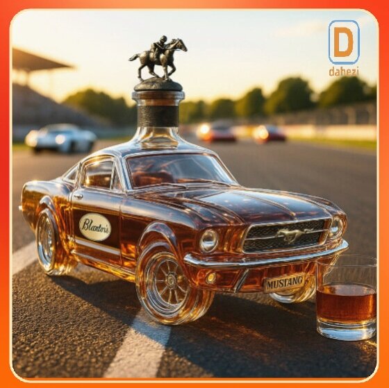 Blandon's Стеклянные бутылки из-под виски, винные бутылки в форме автомобиля, товары для дома