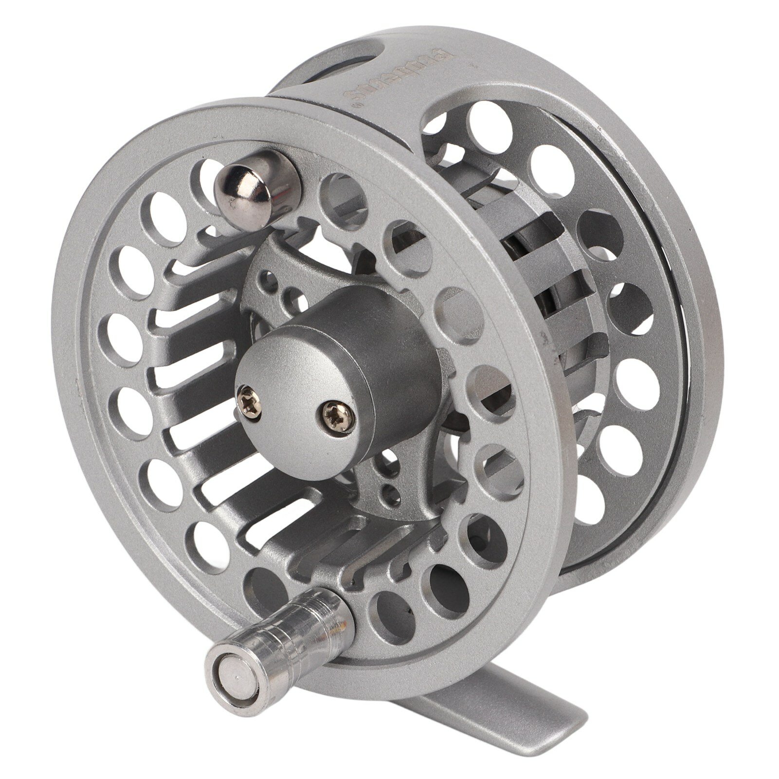Катушка для нахлыста 3/4, цельнометаллическая катушка для ловли нахлыстом с корпусом из алюминиевого сплава, обработанным на станке с ЧПУ, серебристого цвета