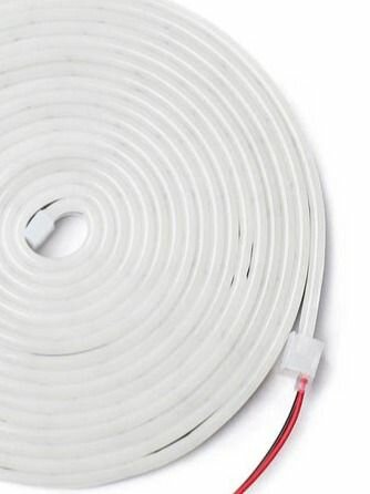 Светодиодный неон теплый белый, 6х12