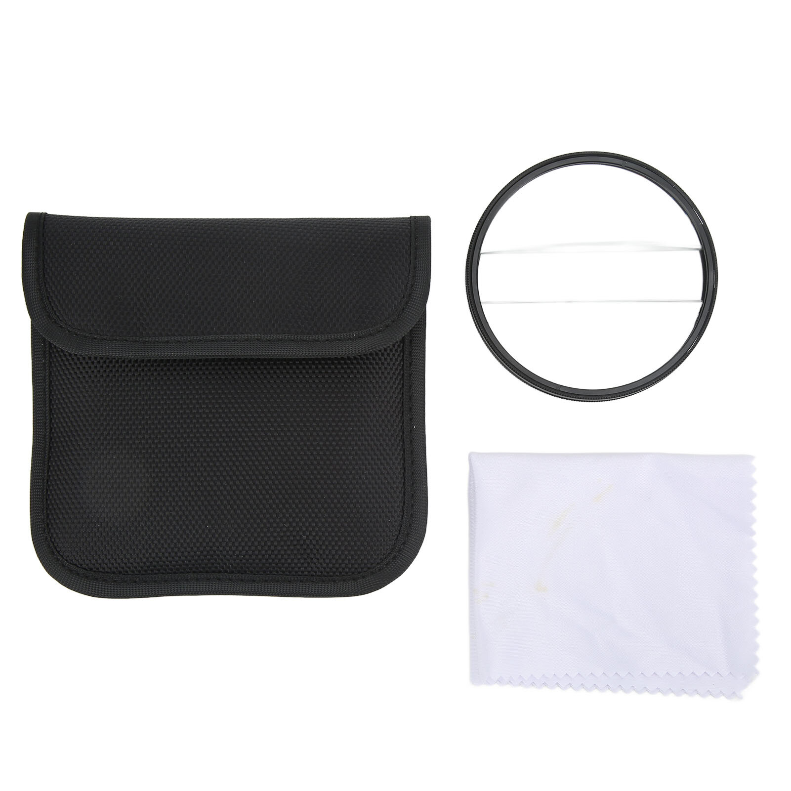 Фильтр для спецэффектов камеры, двойной полумесяц, стекло с разделением диоптрий, размытие переднего плана, аксессуар для зеркальной фотокамеры