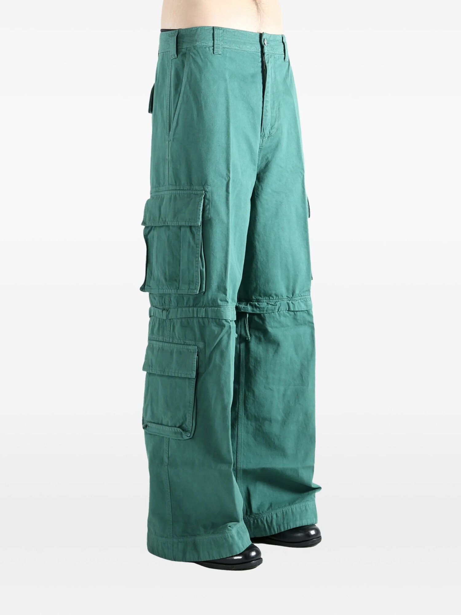 Брюки ERL Zip-off cargo trousers, размер 44, зеленый, — фото 1