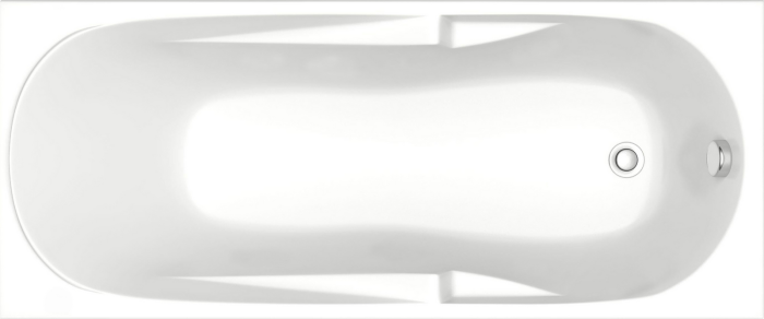 Акриловая ванна Bas Ибица стандарт 150x70 см, пристенная, белая, на ножках
