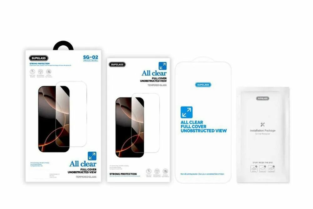 Защитное стекло для iPhone 17 Pro Max, Supglass SG-02, ORIG