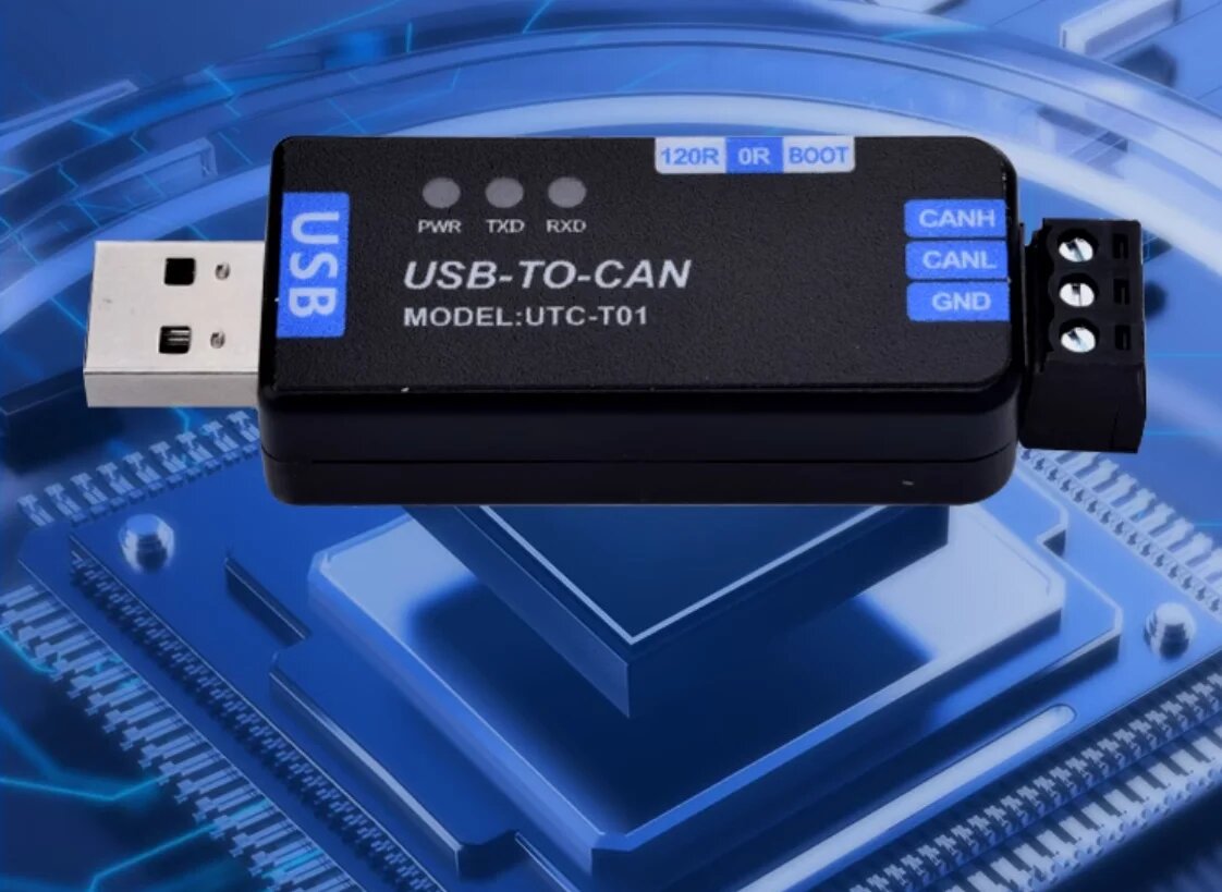 Модуль USB-CAN CAN-анализатор Адаптер USB-CAN USB-анализатор шины CAN Портативный модуль помощника по отладки