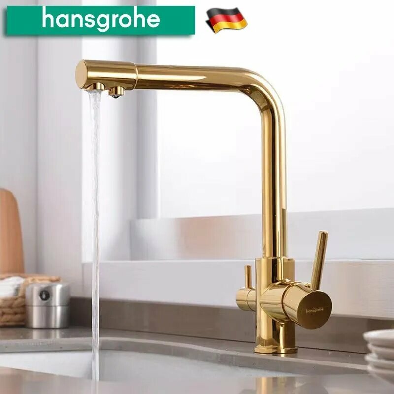 Hansgrohe Смеситель для кухни с фильтром для питьевой воды. Латунь