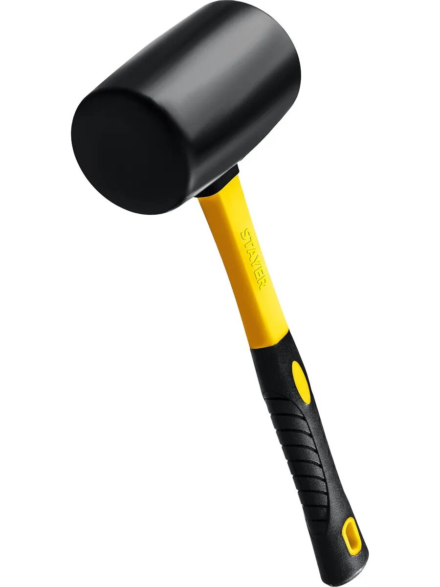 680 г, чёрная, резиновая киянка, Professional