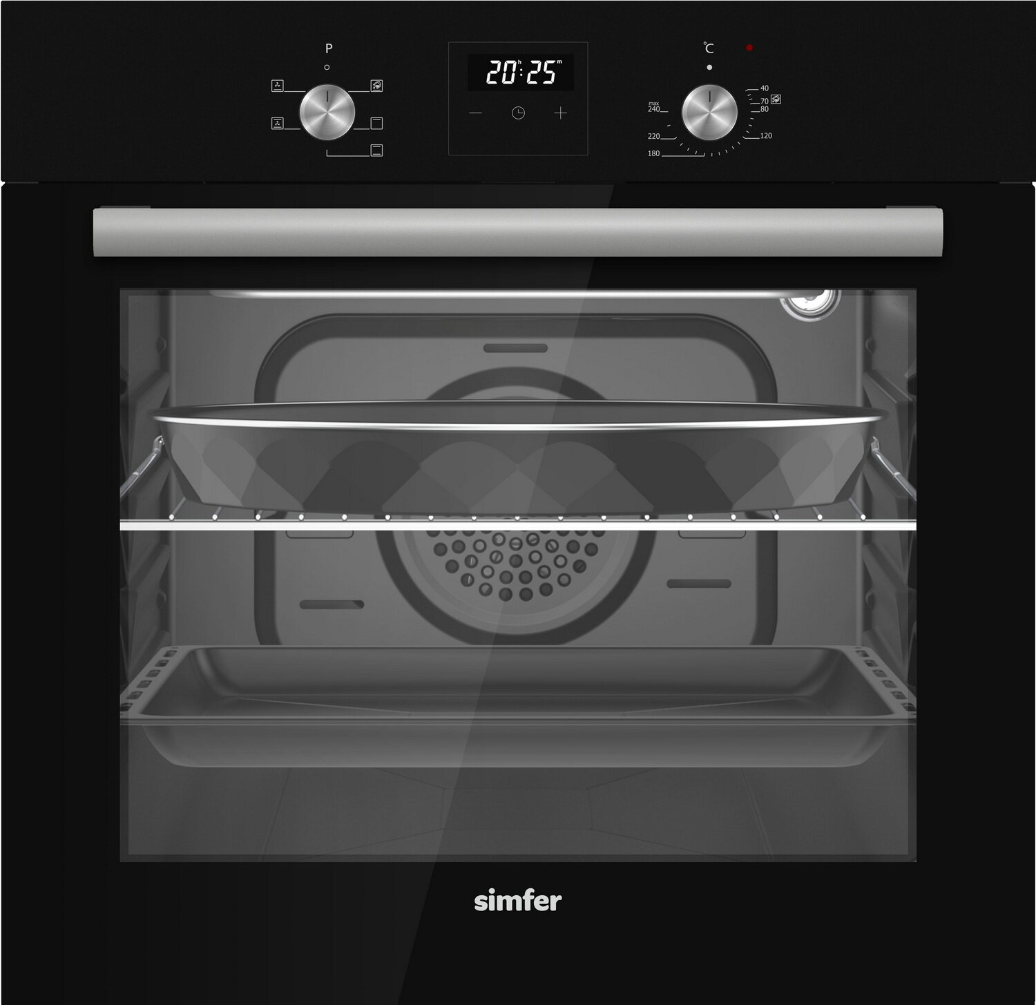 Электрический духовой шкаф Simfer B6EB66025 черный