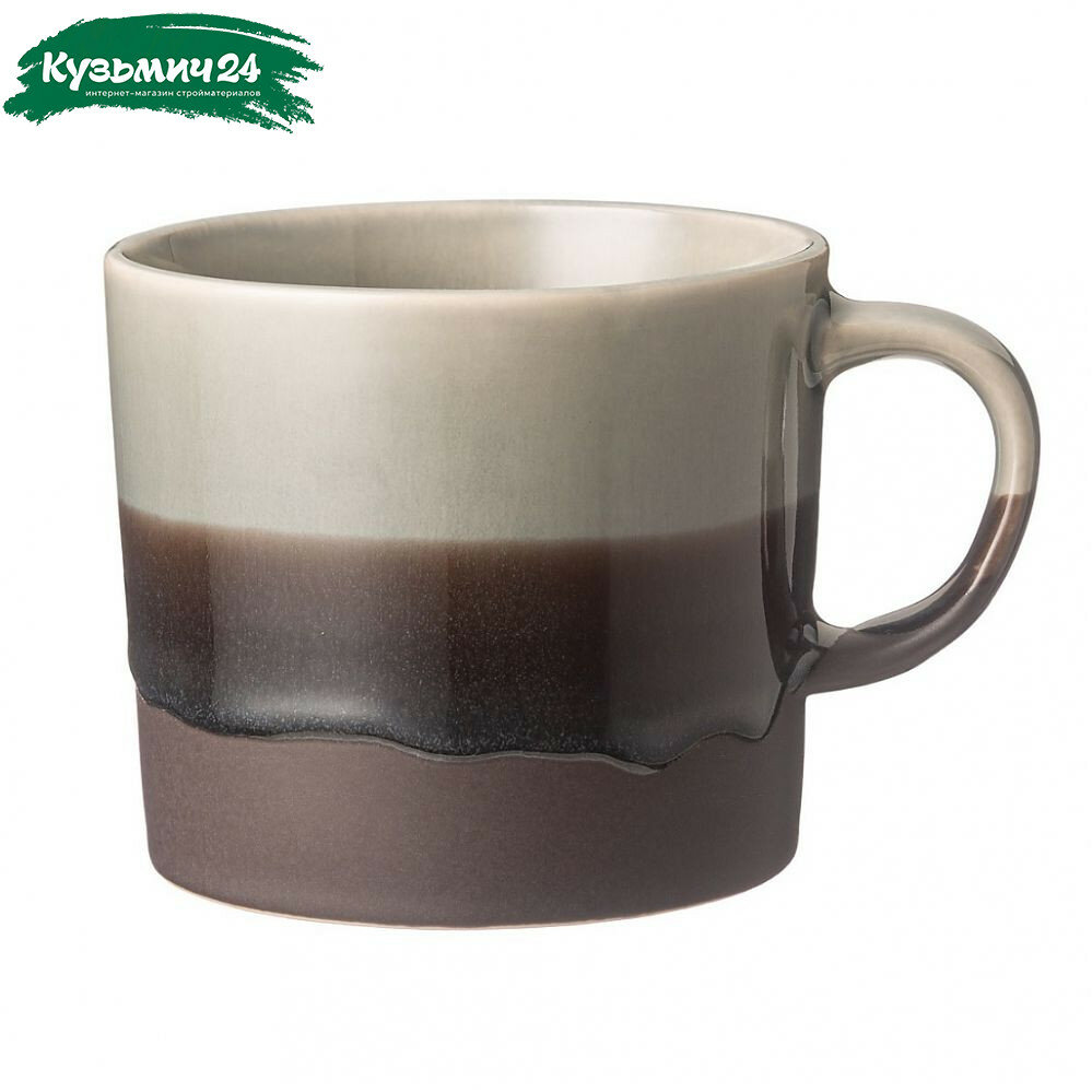 Кружка Bronco Country Stoneware, 380 мл, керамика, коричневый с бежевым, 445-111