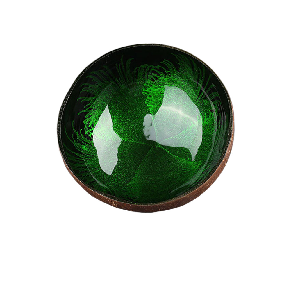 Чаша из натурального кокоса ручной работы Чаша для хранения кокосового орнамента