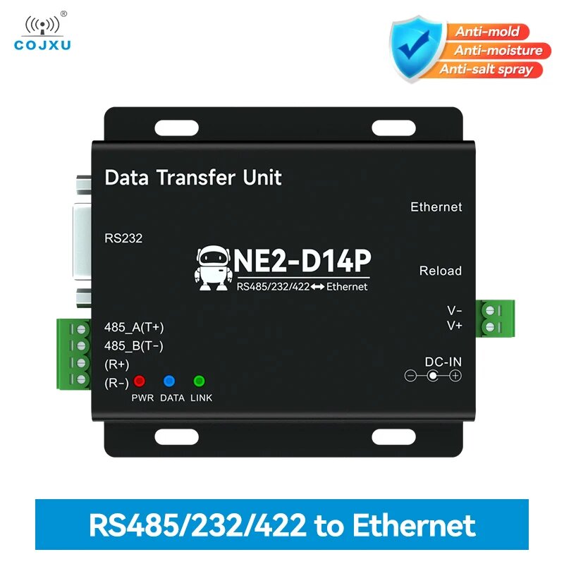 RS485/RS232/RS422 для последовательного сервера Ethernet, интерфейс Modbus TCP RTU MQTT