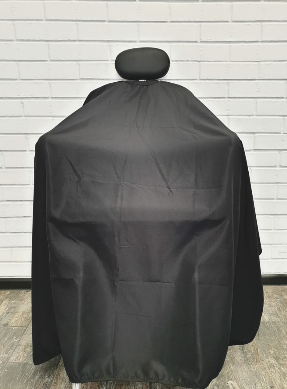 Пеньюар барбер BXS, черный, неопреновый воротник, 2 метра, плотный