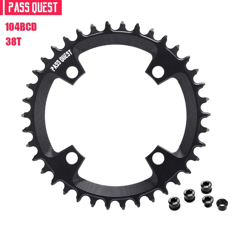 PASS QUEST Звезда 38T 104BCD Черный