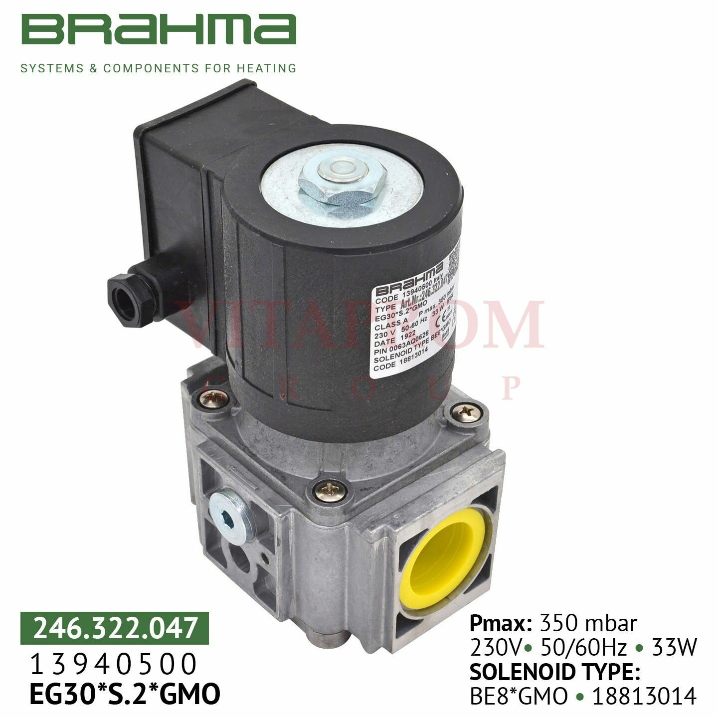 Клапан Brahma EG30*S.2*GMO, 13940500