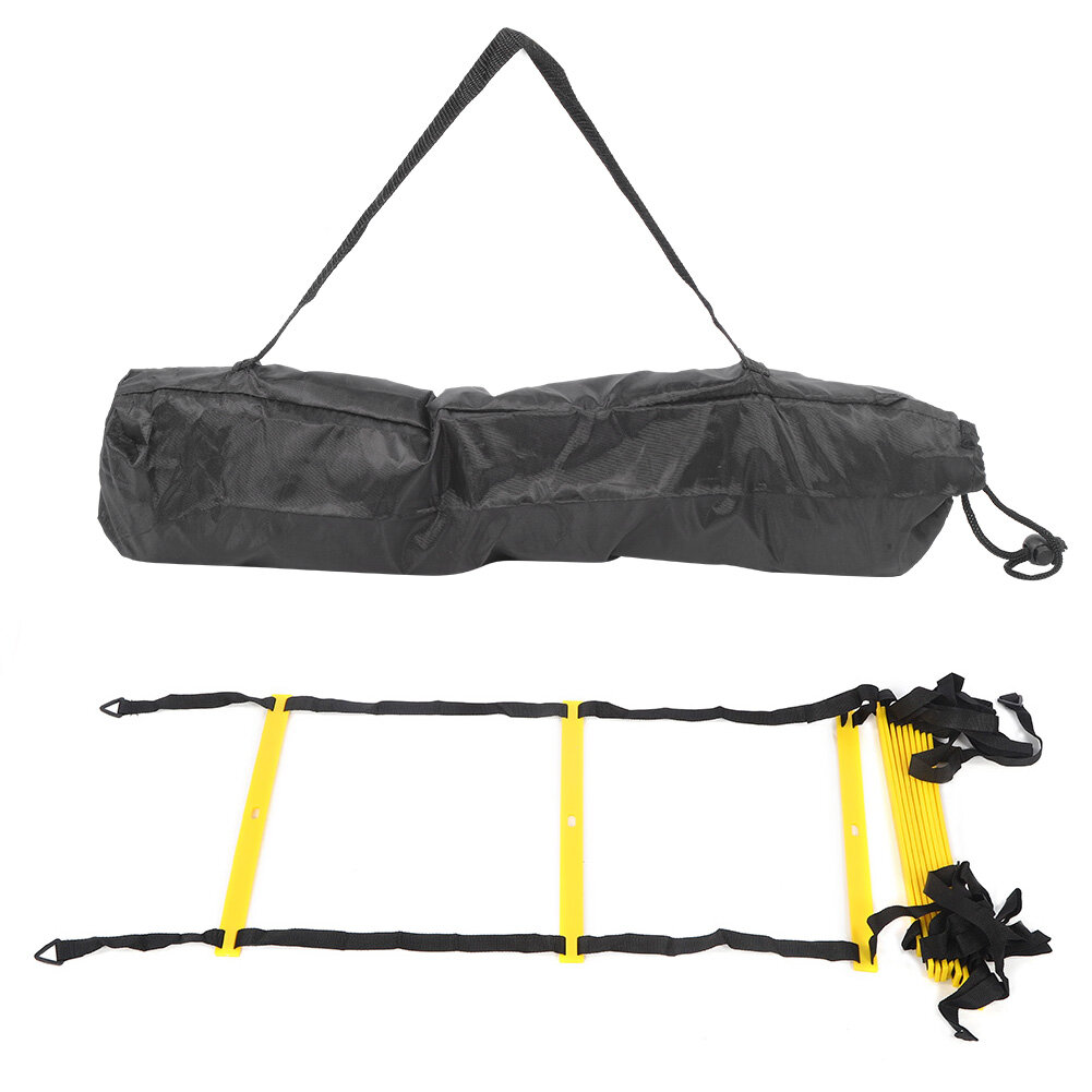 Лестница для тренировок по бегу с 12 ступенями для улучшения скорости и гибкости, усиленная, мягкая для футбольных тренировок