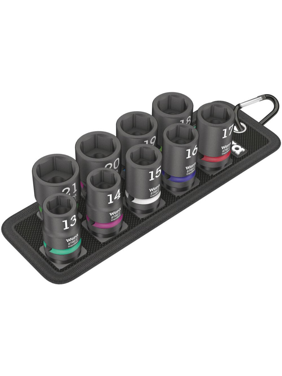 Набор головок торцевых ударных Belt C Impaktor 1, 1/2", 10 предметов, 13/14/15/16/17/18/19/20/21 x 38 мм