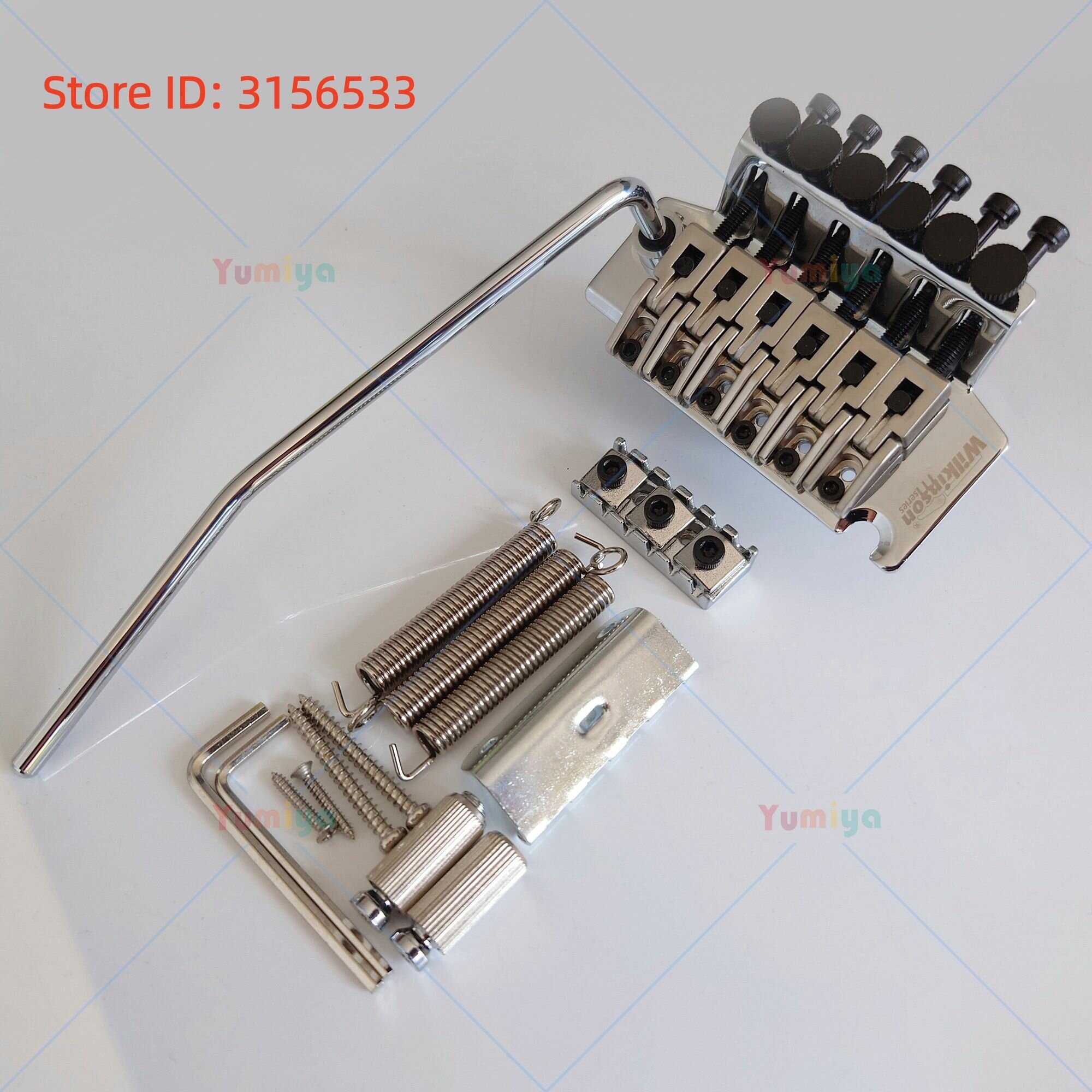 Электрогитара Wilkinson WODL1 с 6 струнами, хромированный мост тремоло с двойным замком, 42 мм, Аксессуары для гитары R2