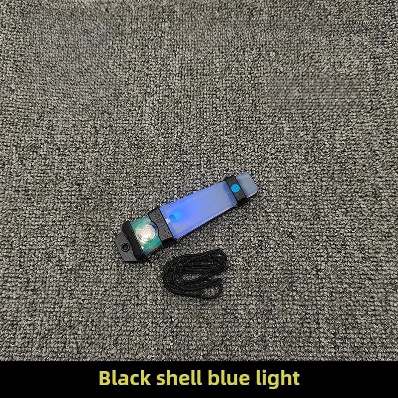 DEDOMON Тактический шлем с фонариком светло-синий, зеленый, красный Black Shell Blue
