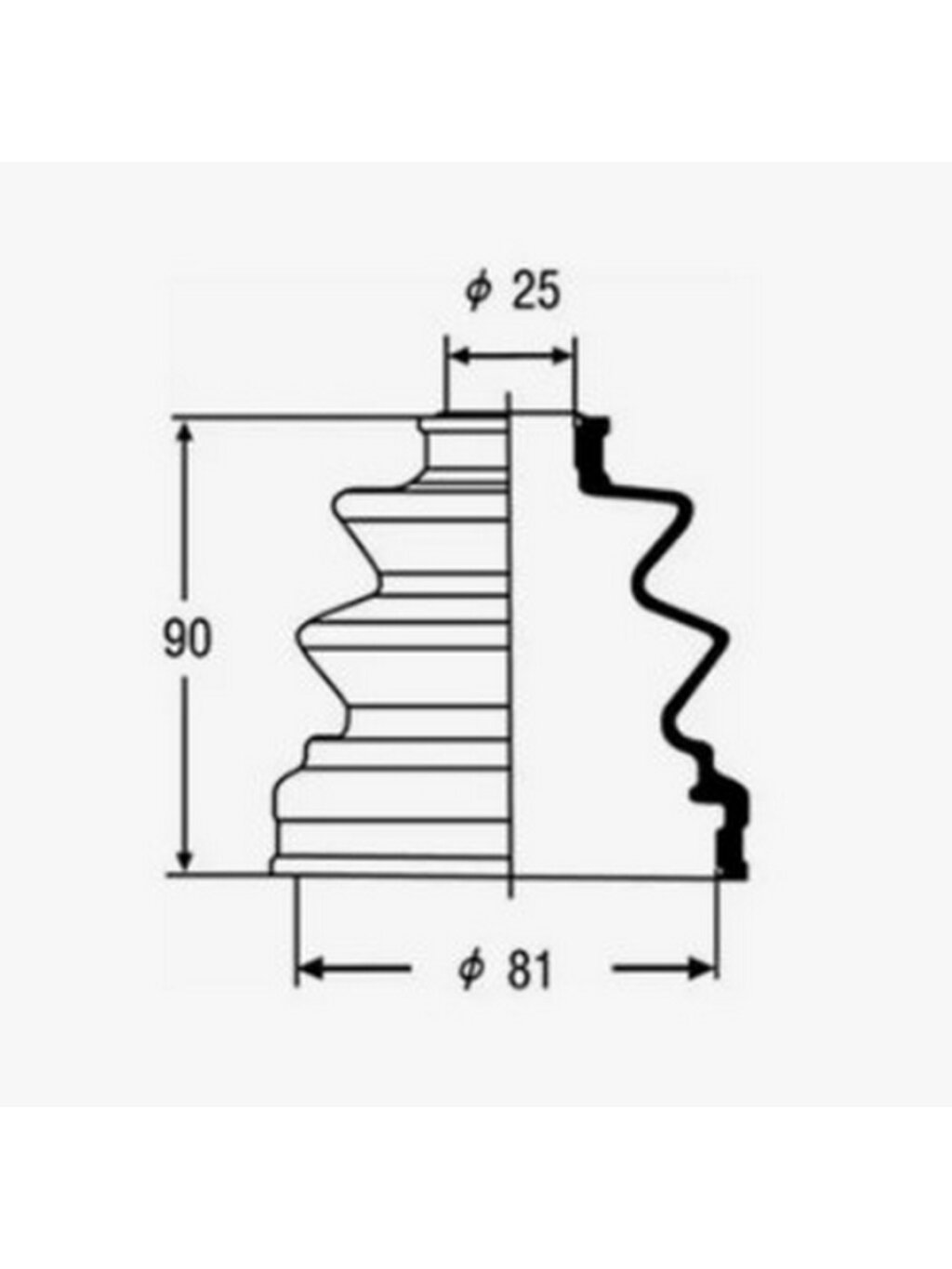 Пыльник шруса Masuma MF-2042