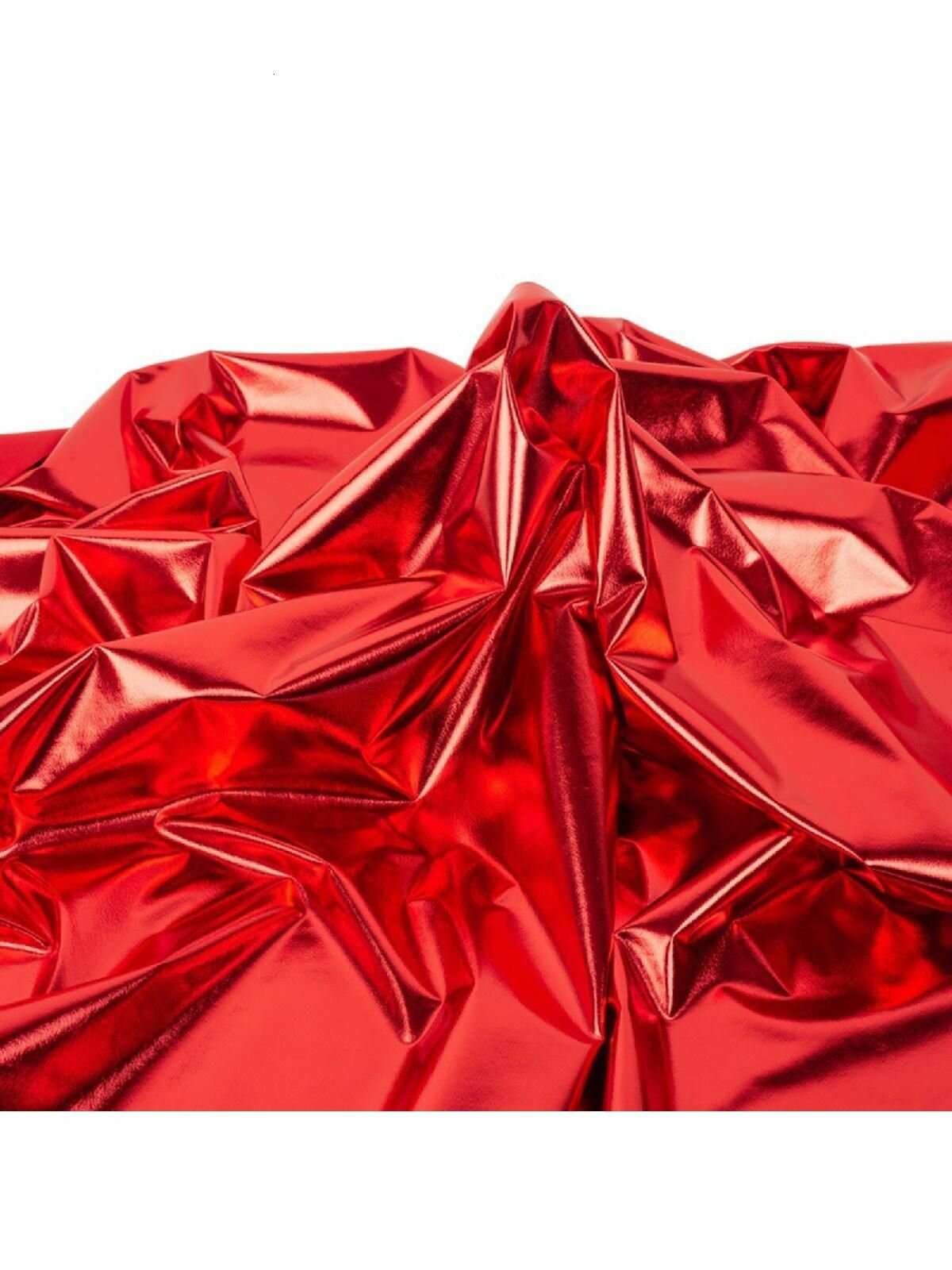 Эластичная ткань с золотой фольгой, - 4