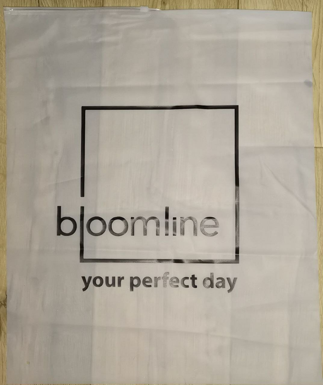 Пакеты упаковочные Bloomline Zip Lock, с бегунком, 180 мкм, 45#55 , 50 шт, белые, матовые