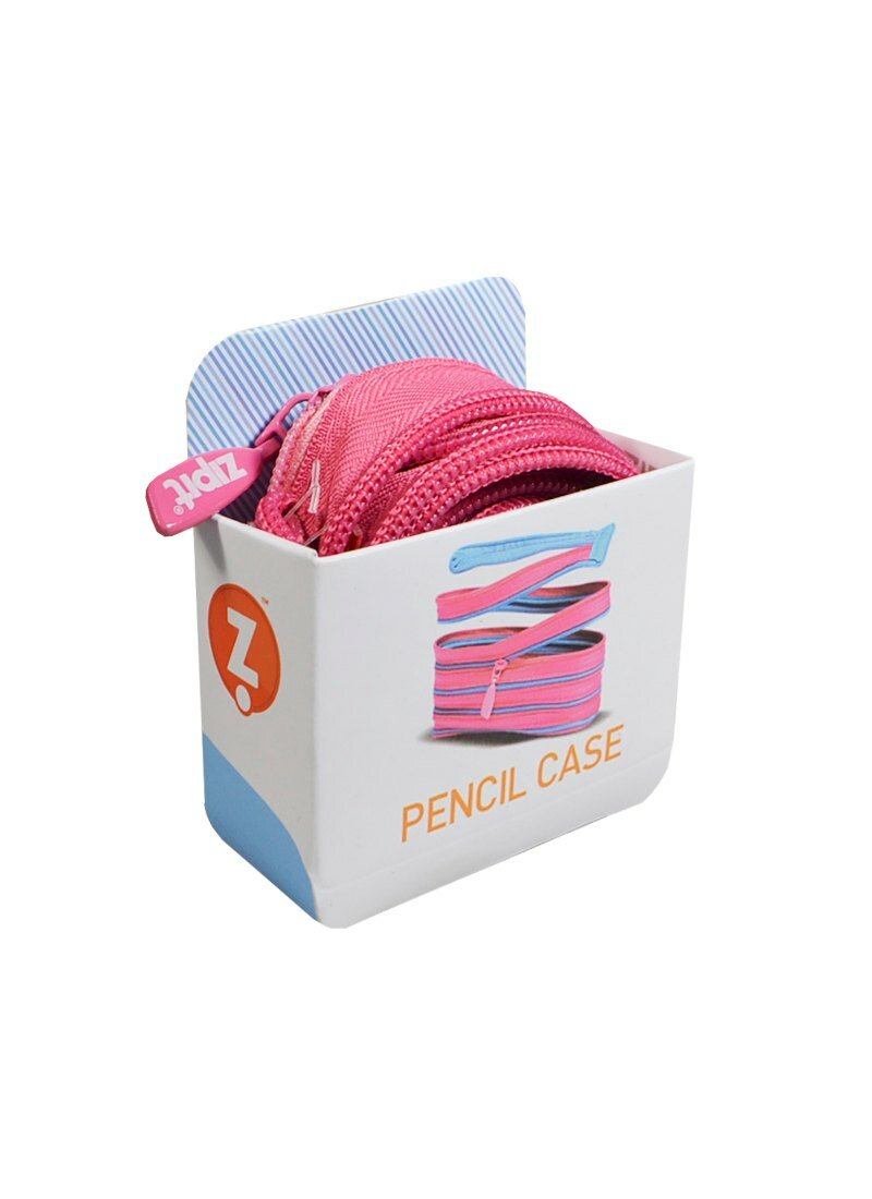 Пенал для ручек и карандашей Zipit Bright Colors Pencil-Case, розовый и бледно-розовый (ZMb-401-137-O-401-O) (20x3x15) (ИннТренд)