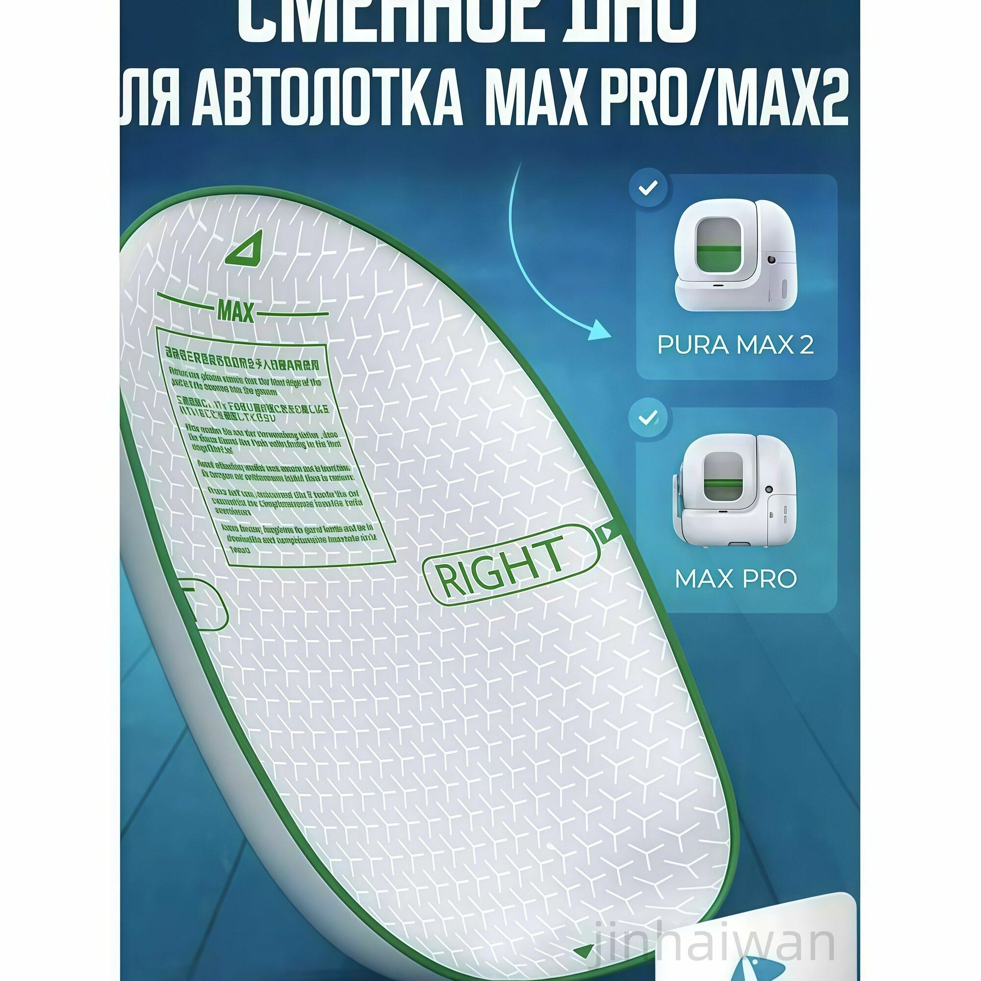 Petkit Gao Xiao Pei умный кошачий туалет MAX2 с водо- и пылезащитным ковриком для питомцев, поддон для кошачьего туалета съемный, заменяемый