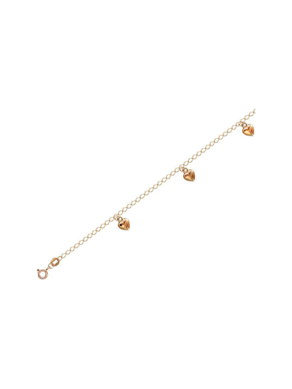 Браслет-цепочка, красное золото, 585 проба